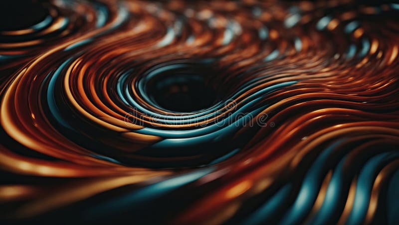 Illusion of a Pulsating Swirling Vortex Stock Illustration ...