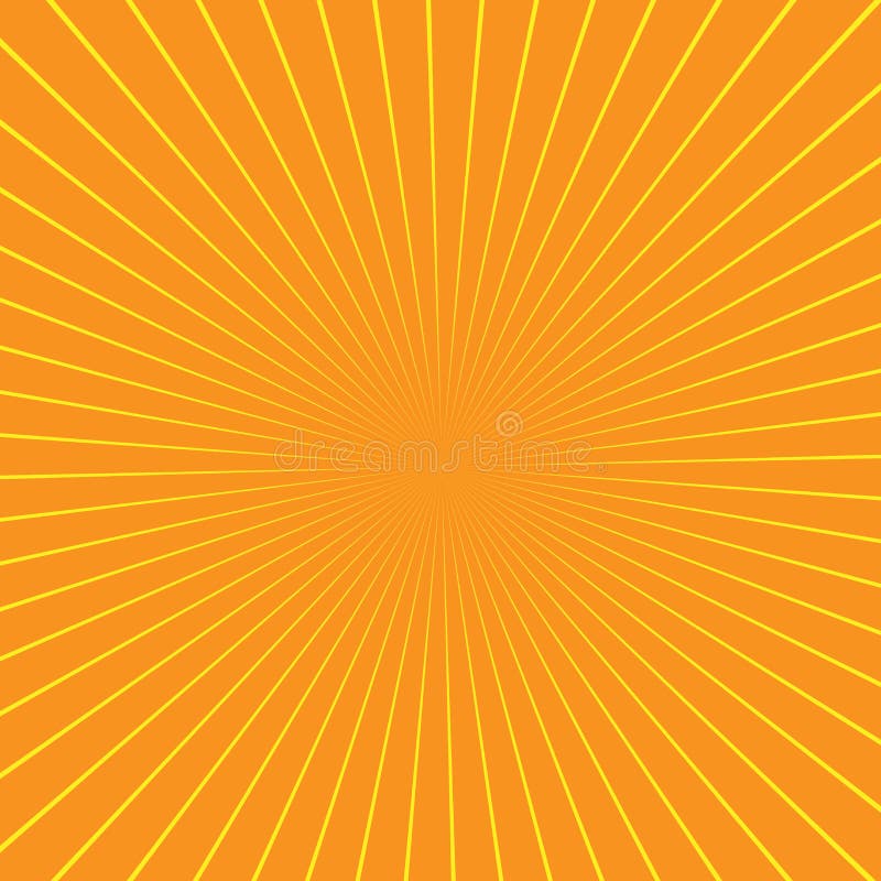 Rays Pattern with Yellow Light Burst Stripes. Sun Ray.Abstract ...