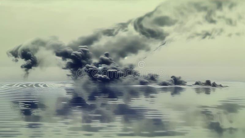 The Illusion of Reflected Smoke Stock Video - Video of eerie, reflect ...