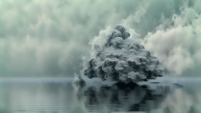 The Illusion of Reflected Smoke Stock Footage - Video of smoke ...