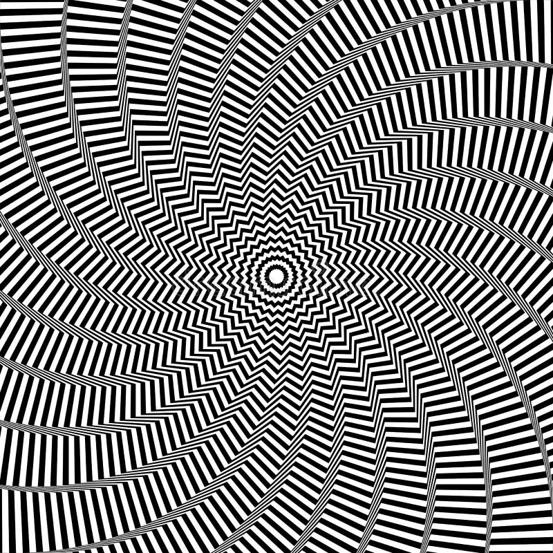 Illusion of Rotation Movement. Abstract Op Art Background Stock Vector ...