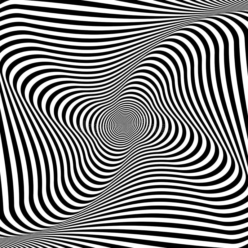 Illusion of Rotation Movement. Abstract Op Art Background Stock Vector ...