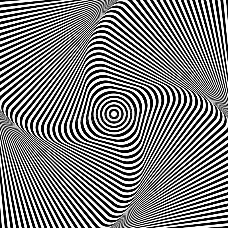 Illusion of Rotation Movement. Abstract Op Art Background Stock Vector ...