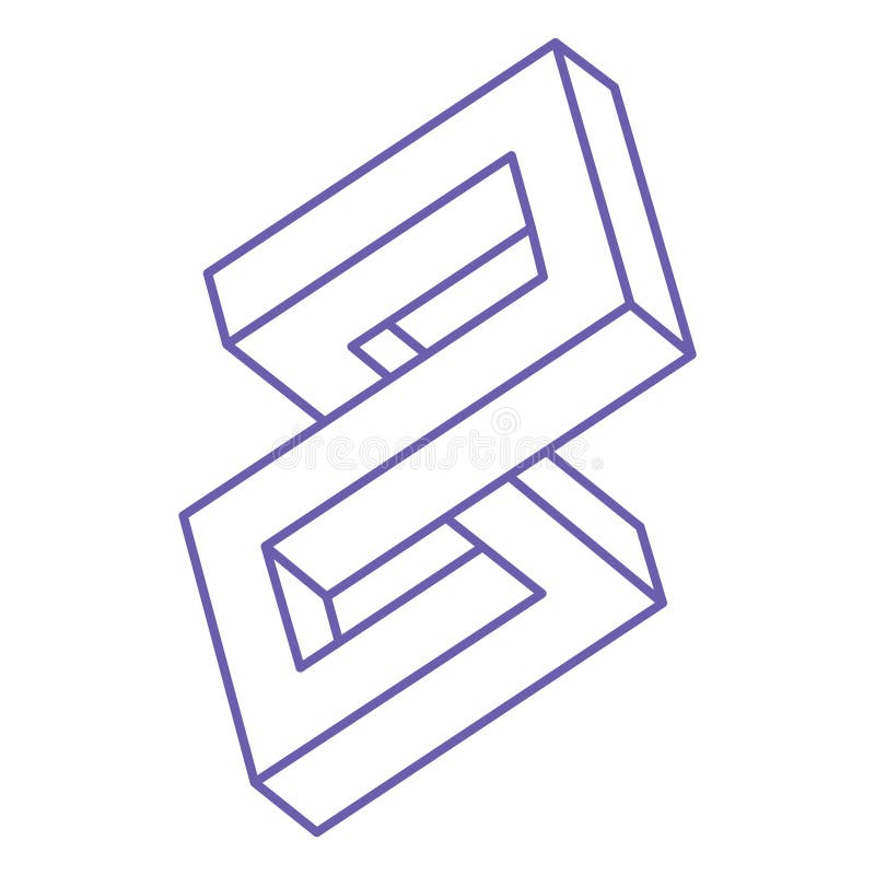 Illusion Shapes. 3d Geometry. Optical Illusion Simple Figures. Sacred ...