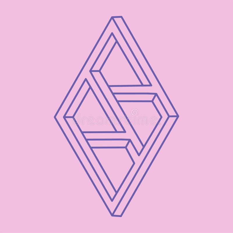 Illusion Shapes. 3d Geometry. Optical Illusion Figures. Sacred Geometry ...