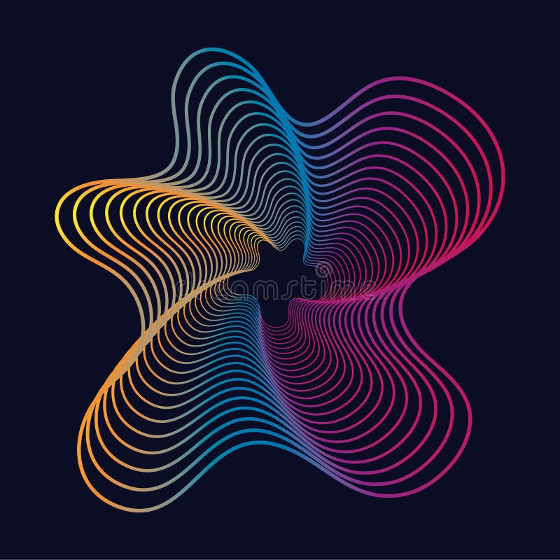 Illusion Stripes, Color Stripe Optical Abstract Design. Background from ...