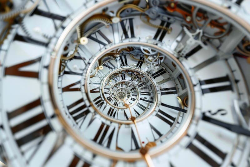 The Illusion of Time Passing by Stock Illustration - Illustration of ...