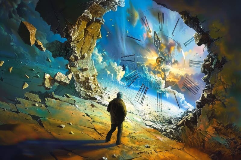 The Illusion of Time Passing by Stock Illustration - Illustration of ...