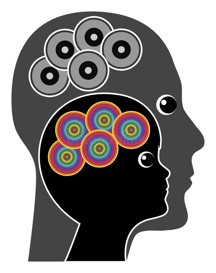 From Illusion To Disillusion Stock Illustration - Illustration of ...