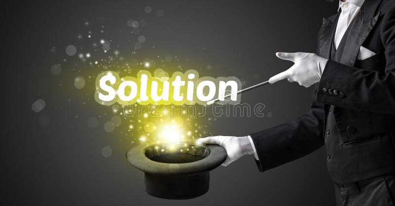 Illusionist is Showing Magic Trick Stock Image - Image of costume, hand ...