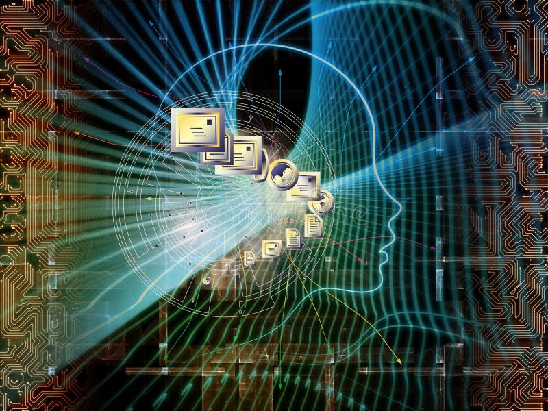 Illusions of Machine Consciousness Stock Illustration - Illustration of ...