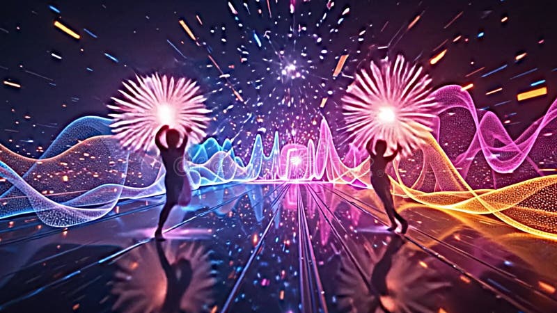 Illusions of Motion Dance through Starburst Light Beams, Generative AI ...