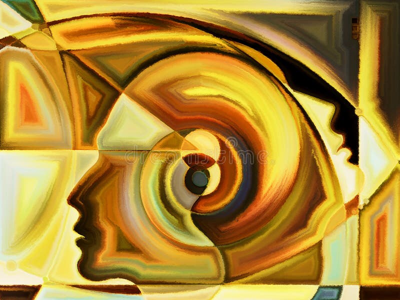 Illusions of Perception stock illustration. Illustration of glass ...