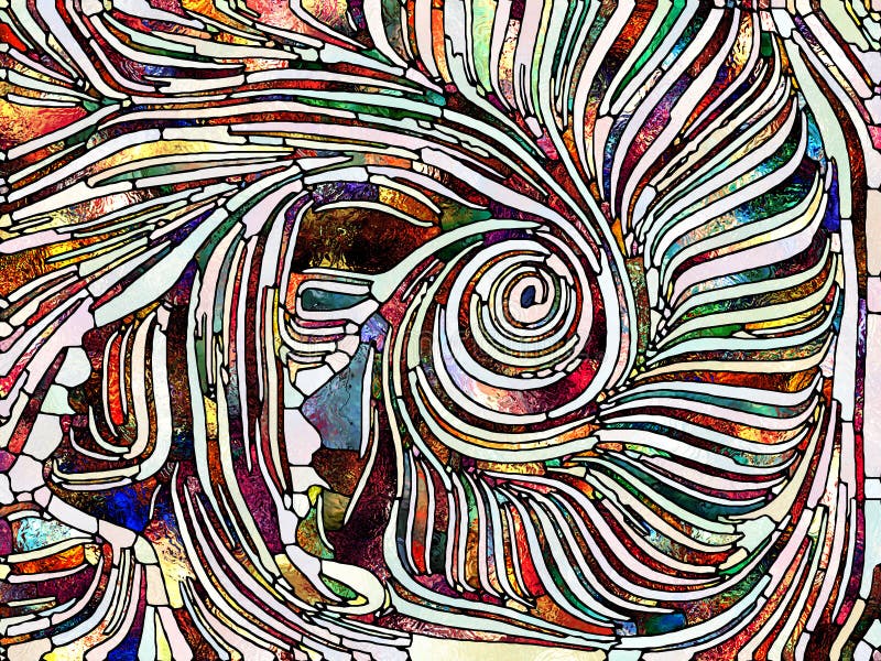 Illusions of Stained Glass stock illustration. Illustration of metaphor ...