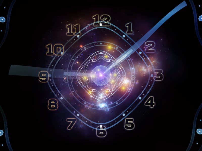 Illusions of Temporal Realm Stock Illustration - Illustration of clock ...