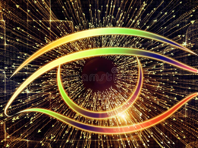 Illusions of Visual Information Stock Illustration - Illustration of ...