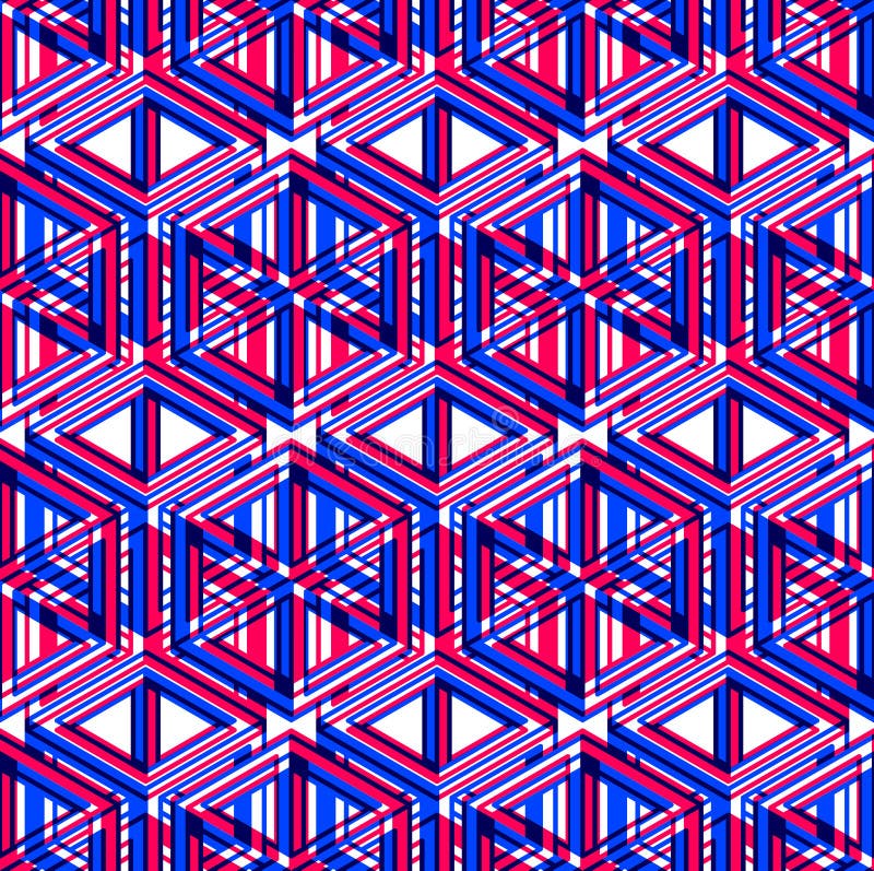 Illusive Continuous Colorful Pattern, Decorative Abstract Background ...