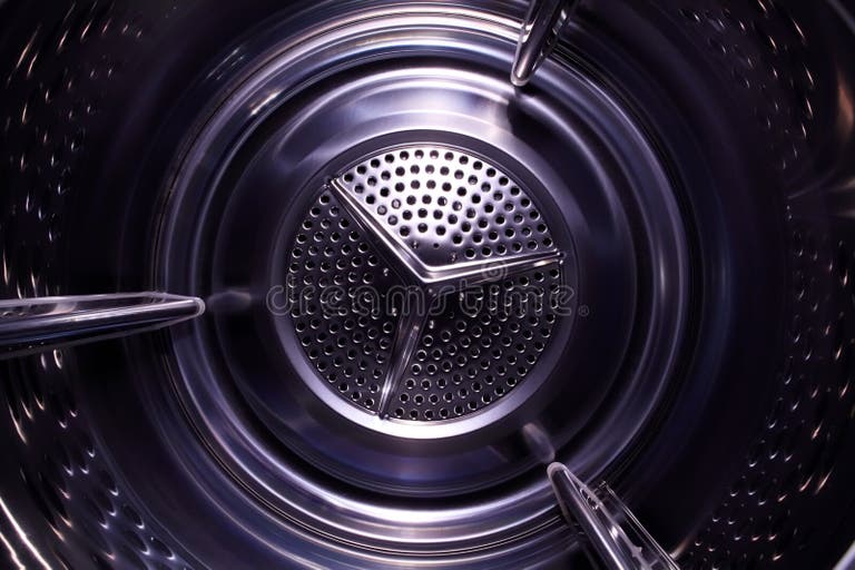 Illusory Space Inside Washing Machine Stock Photo - Image of closeup ...