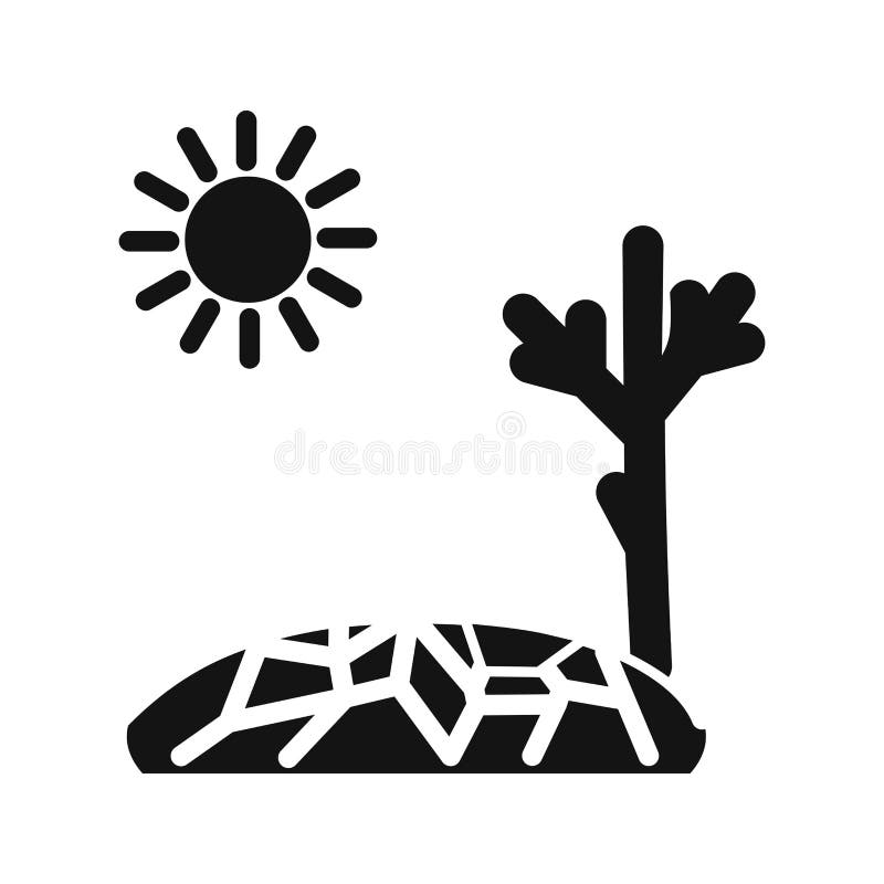 Illustartion Drought Icon for Personal and Commercial Use. Stock ...