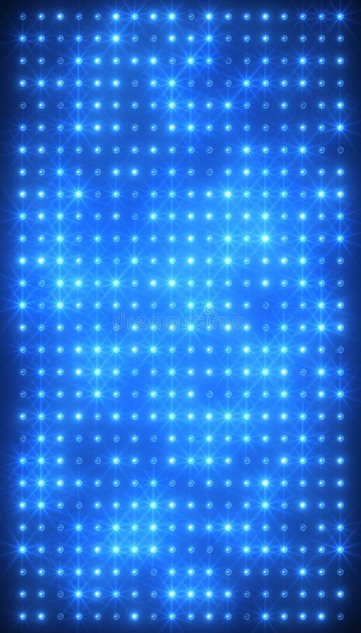 Illustation of an Abstract Glowing Blue LED Wall Stock Illustration ...