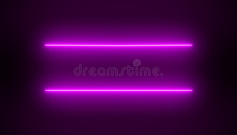 Illustation of Glowing Neon Lines in Magenta Stock Illustration ...