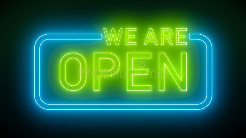 Neon Green Open Sign Stock Illustrations – 2,036 Neon Green Open Sign ...