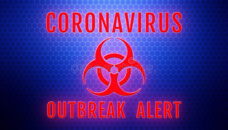 Illustation of the Message Coronavirus - Outbreak Alert Stock ...