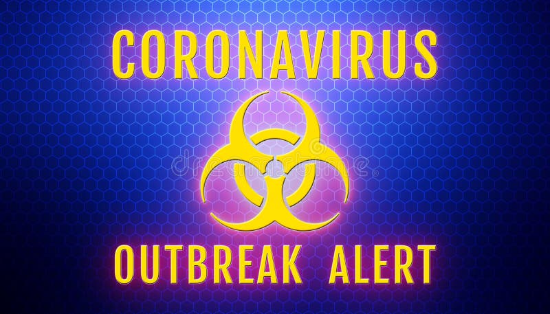 Illustation of the Message Coronavirus - Outbreak Alert Stock ...