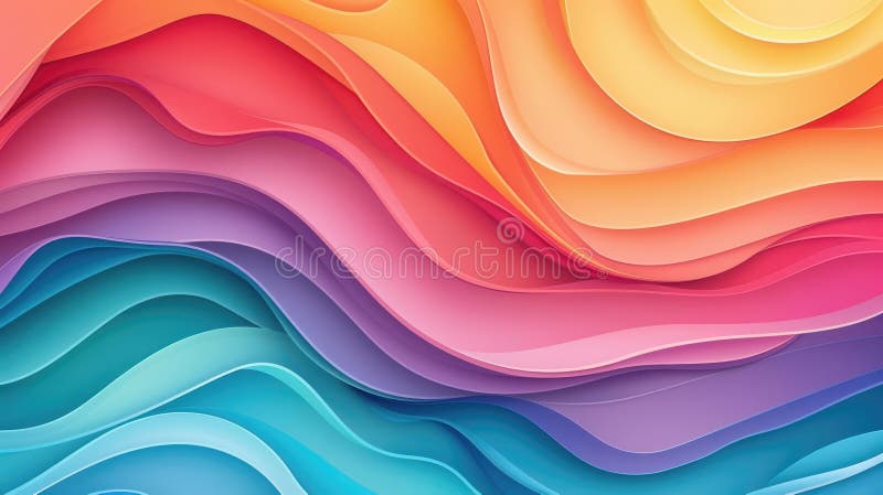 Illustrate a Bold and Colorful Abstract Pattern with Overlapping ...