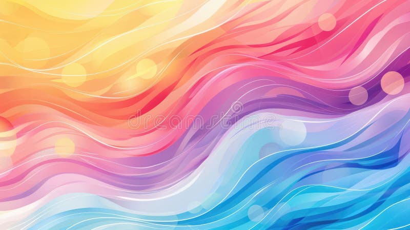 Illustrate a Bold and Colorful Abstract Pattern with Overlapping ...