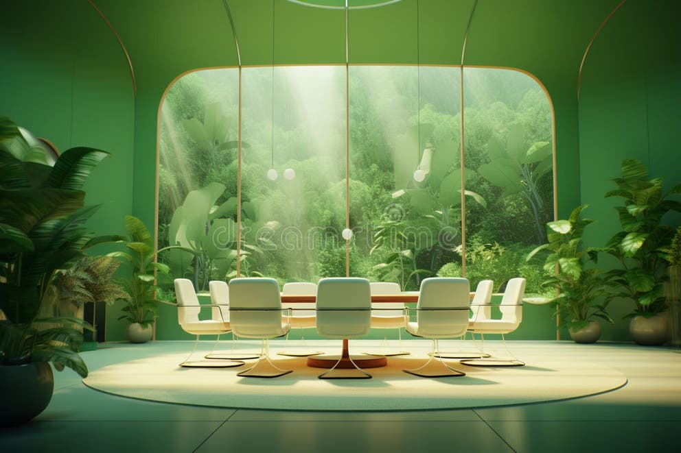 Illustrate the Calming Influence of a Green Stock Illustration ...