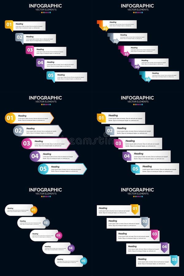 Illustrate Complex Ideas with Six Vector Infographics and Cycle ...