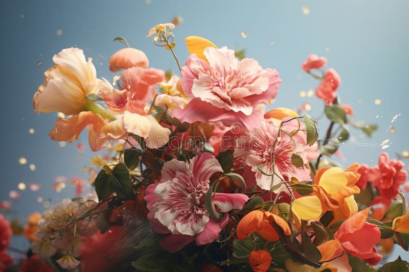 Illustrate the Concept of Flower Symbolism in. Generative Ai Stock ...