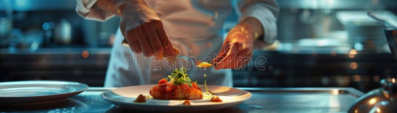 Illustrate a Culinary Masterpiece from an Unexpected Camera Angle Stock ...