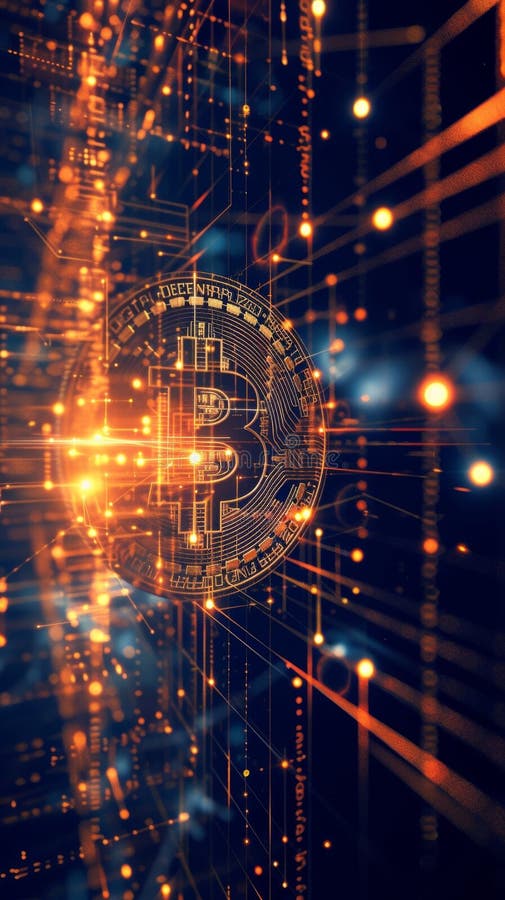 Illustrate a Digital Backdrop Background Presenting the Future of ...