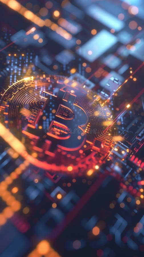 Illustrate a Digital Backdrop Background Presenting the Future of ...