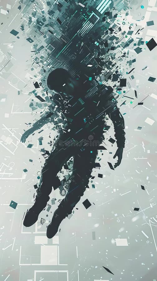 Illustrate a Dynamic Composition Featuring a Wormseye View of a Human ...