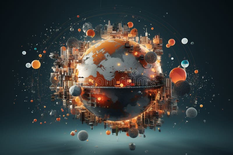 Illustrate the Interconnected Web of Teamwork Stock Illustration ...