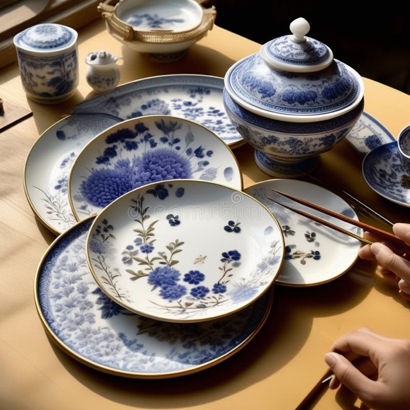 Illustrate the Precision of a Delicate Hand Painted China Plate ...
