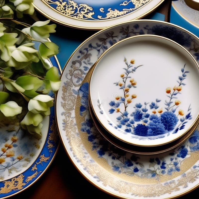 Illustrate the Precision of a Delicate Hand Painted China Plate ...