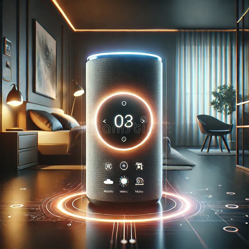 A Smart Home Assistant in Action, Generative Image Stock Illustration ...