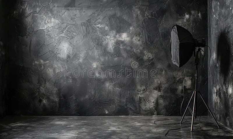 Illustrate a Sophisticated Photo Studio Background Using a Deep Black ...