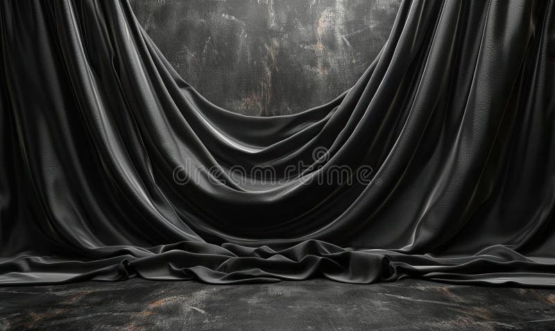 Illustrate a Sophisticated Photo Studio Background Using a Deep Black ...