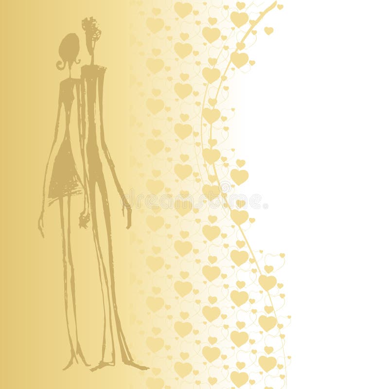 Illustrated Abstract Couple Picture. Image: 15058410