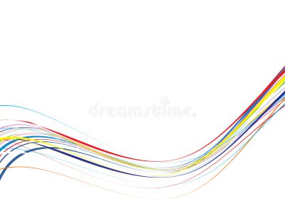 Illustrated Abstract Rainbow Line Background Stock Vector ...