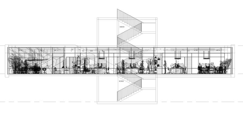 Architectural Floor Section Cut Design Illustration Stock Illustration ...