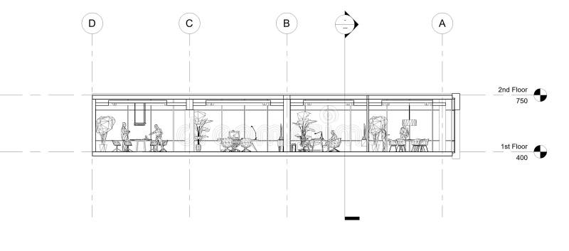 Architectural Floor Section Cut Design Illustration Stock Illustration ...