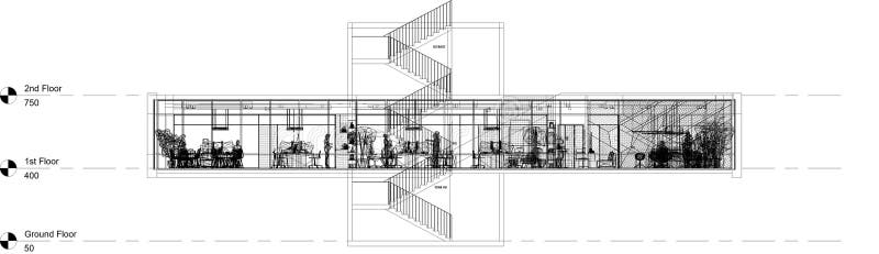 Architectural Floor Section Cut Design Illustration Stock Illustration ...