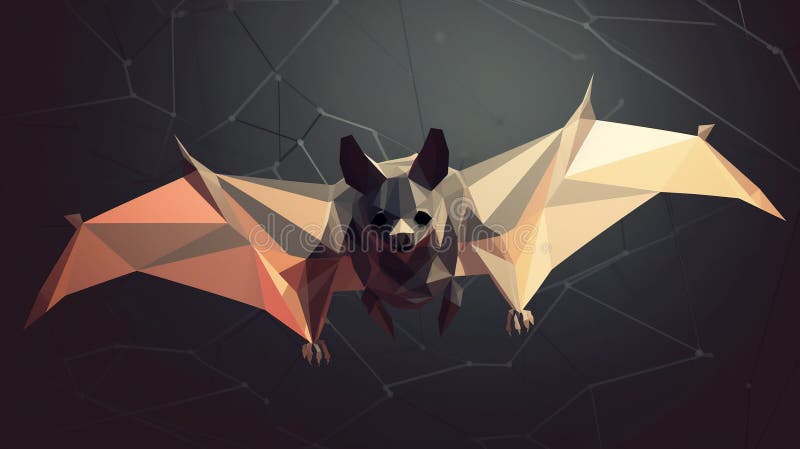 Illustrated bat in flight stock illustration. Illustration of pattern ...