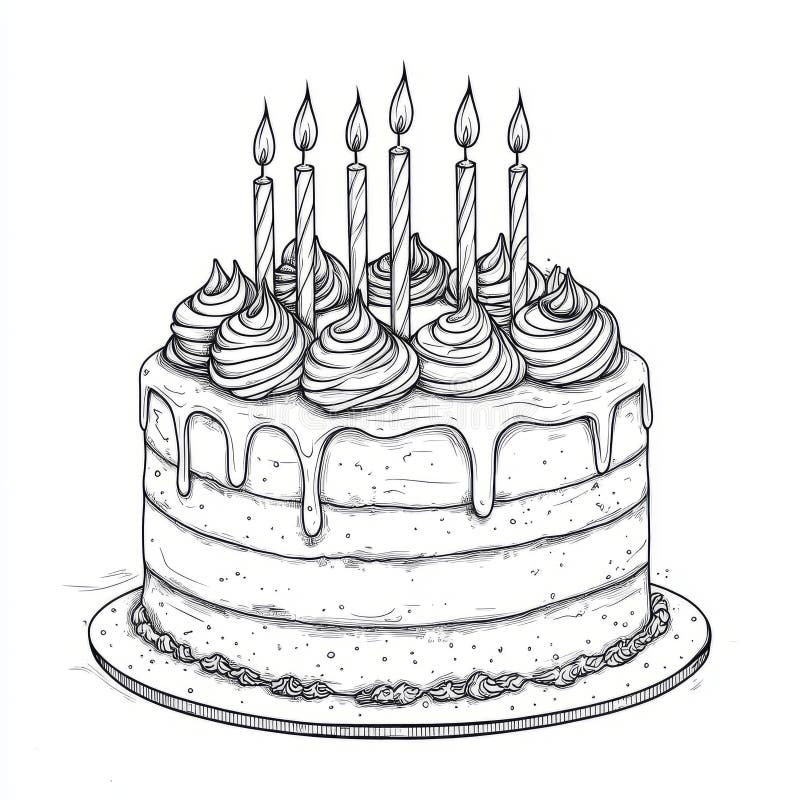 282 Candles Black And White Drawing Stock Photos - Free & Royalty-Free ...